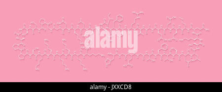 Lixisenatide diabetes drug molecule. Skeletal formula Stock Photo - Alamy