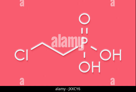 Ethephon plant growth regulator molecule. Skeletal formula Stock Photo ...