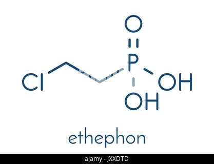 Ethephon plant growth regulator molecule. Stylized skeletal formula ...