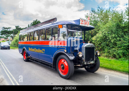 Vintage Dennis 1929 single decker bus at auction, Campsea Ashe, Suffolk ...
