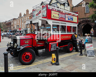 Chester Heritage Tours Tour Bus in Front of Chester Town Hall, St ...