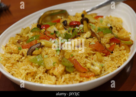 Filipino style java seafood fried rice Stock Photo - Alamy
