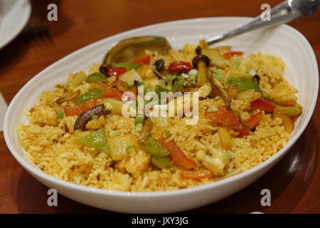 Filipino style java seafood fried rice Stock Photo - Alamy