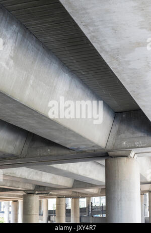 Concrete bridge base, bottom view. Vietnam, Ho Chi Minh Stock Photo - Alamy