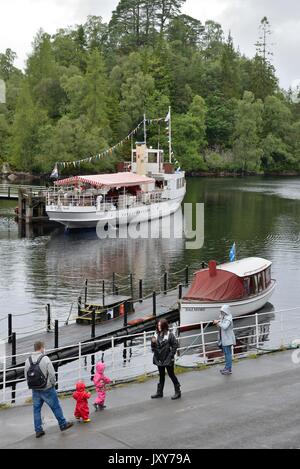 Loch Katrine. The Trossachs, Scotland. The steamer Sir Walter Scott ...