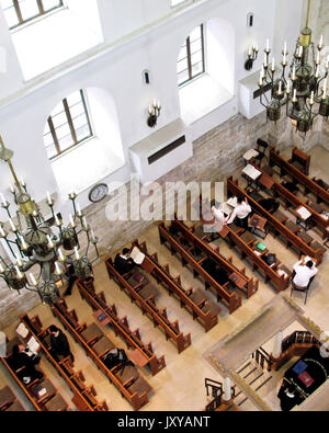 White dome of Hurva Synagogue, Old Jerusalem Jewish Quarter. Built in ...