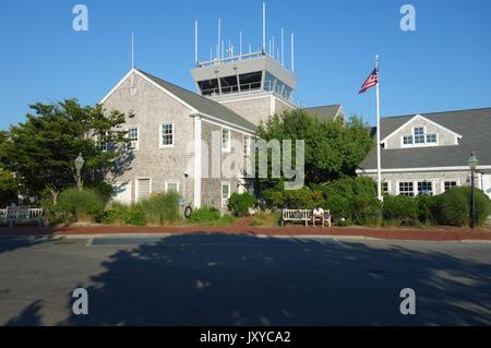 View of the Nantucket memorial Airport (ACK), a small airport on the ...