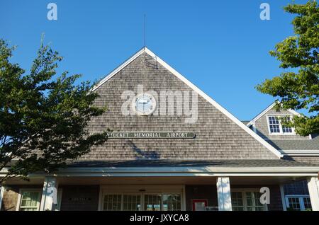 View of the Nantucket memorial Airport (ACK), a small airport on the ...