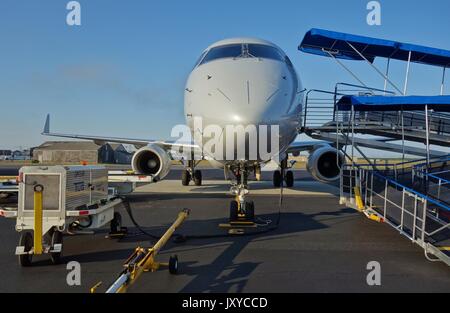 View of the Nantucket memorial Airport (ACK), a small airport on the ...