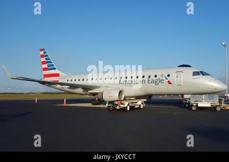 View of the Nantucket memorial Airport (ACK), a small airport on the ...