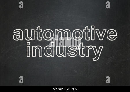 Industry concept: Automotive Industry on chalkboard background Stock ...