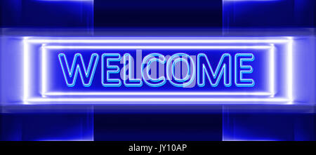 highly technological design with neon illumination Stock Photo - Alamy