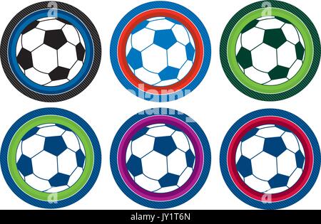 Cartoon Soccer Footballs Vector Illustration Stock Vector Art ...