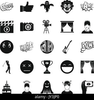 Affective icons set, simple style Stock Vector Image & Art - Alamy
