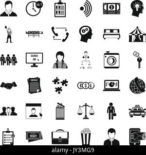 Coherence in job icons set, simple style Stock Vector Image & Art - Alamy