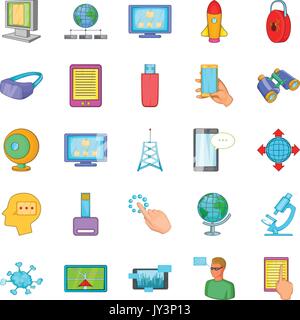Querying data icons set, cartoon style Stock Vector Image & Art - Alamy