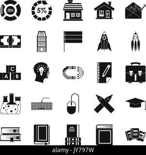 Discoverer icons set, simple style Stock Vector Image & Art - Alamy