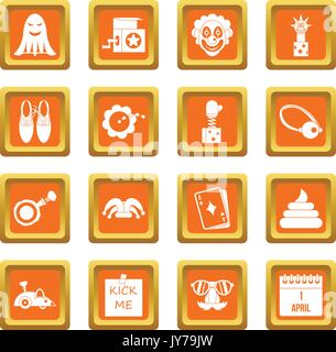 Whoopee cushion icons set Stock Vector Image & Art - Alamy