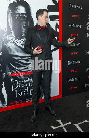 Jason Liles attends the Netflix premiere of 'Death Note' at AMC Loews ...