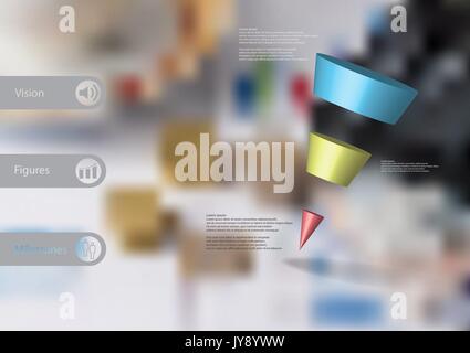 Infographic template. Pyramid hierarchy with space for photos and text ...