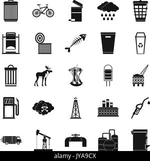 Preserve icons set, simple style Stock Vector Image & Art - Alamy