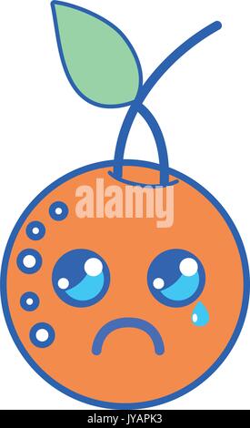 kawaii cute crying orange fruit Stock Vector Image & Art - Alamy