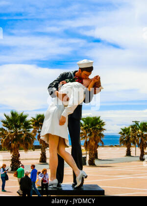 Rome, Italy - May 03, 2014: Tourist bus with passengers on street in ...