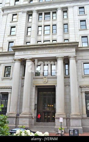 Penn Mutual Life insurance company logo seen displayed on a smart phone ...