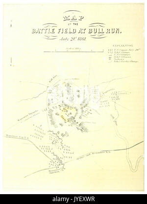 Topographical map of the Bull Run battle-field. [1861]. 1861 by Harris ...