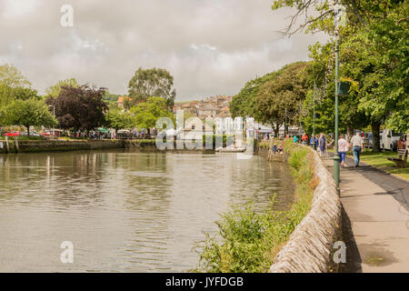 town quay the kingsbridge estuary kingsbridge town devon england uk ...