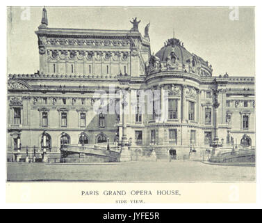 Side view of the Paris Opera House aka Palais Garnier or Opéra Garnier ...
