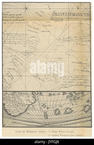Map of America by Diego Ribero 1529 Stock Photo - Alamy