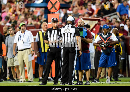 NFL referee Ron Torbert during the first half of an NFL football game ...