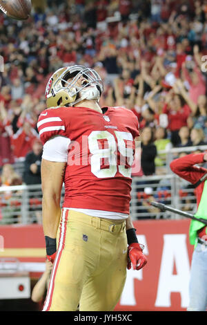San Francisco 49ers' George Kittle (85) is tackled by Cincinnati ...