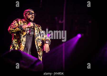 The jamaican rapper Sean Paul pictured on stage as he performs live at ...