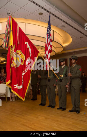 The 6th Marine Regiment Color Guard presented colors at Camp Lejeune ...