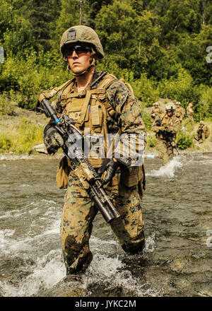 U.S. Marine Corps Corporal Michael May, a Team Leader with Super Squad ...