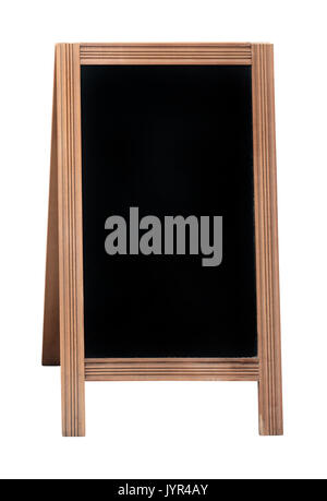 Empty black chalkboard isolated on white Stock Photo - Alamy
