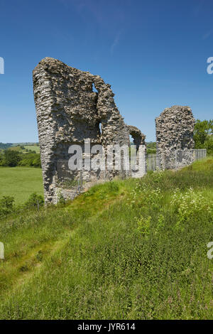 Clun Castle Ruins Clun Shropshire West Midlands England UK Stock Photo ...