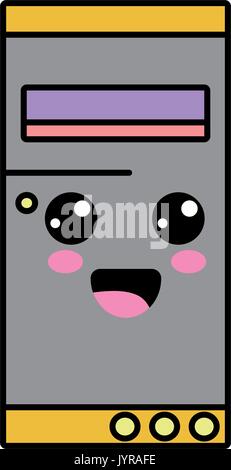 kawaii cute happy hard drive Stock Vector Image & Art - Alamy