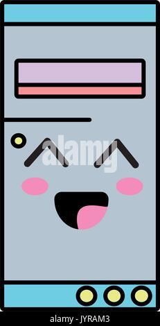 kawaii cute happy hard drive background Stock Vector Image & Art - Alamy