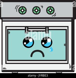 kawaii cute crying kitchen utensil Stock Vector Image & Art - Alamy