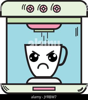 Angry coffee maker character cartoon Stock Vector Image & Art - Alamy