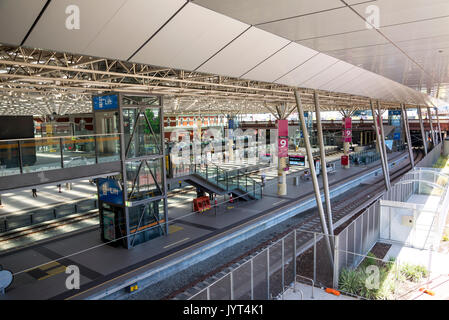 Central train station of Perth, Western Australia. The photography ...