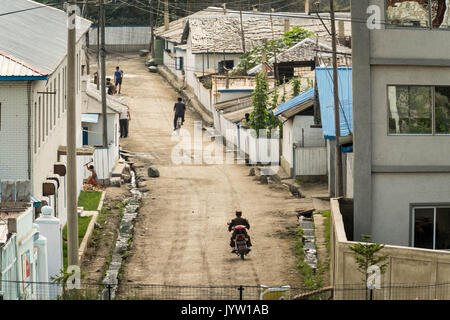 Hyesan, Ryanggang province, North Korea – August 5, 2017: The city ...