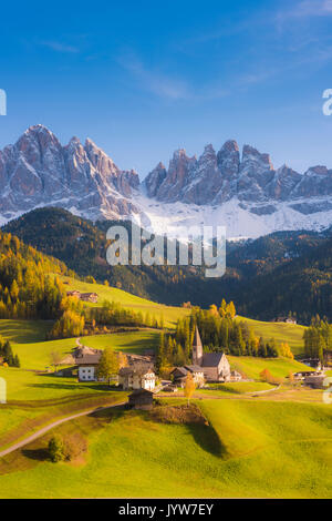 Santa Madgalena in Funes, South Tyrol region, Trentino Alto Adige ...