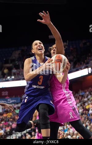 Phoenix Mercury forward Alyssa Thomas, left, and guard Sami Whitcomb ...