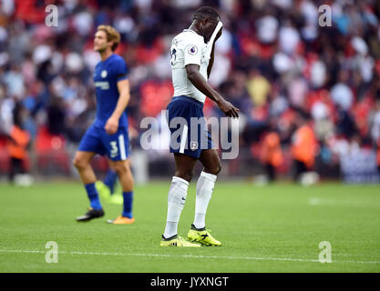 Moussa Sissoko #17 of Tottenham Hotspur in action during the game Stock ...