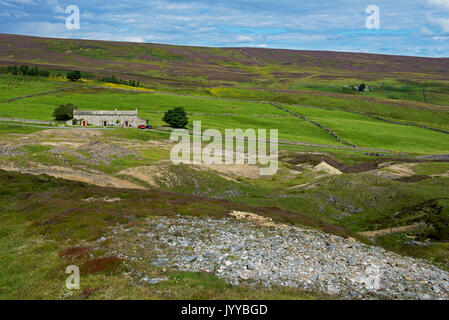 Lead mining remains, Hurst, Swaledale, Yorkshire Dales, North Yorkshire ...