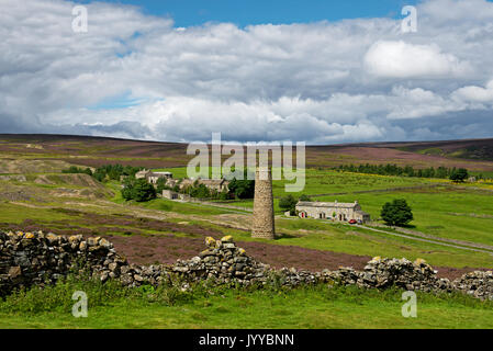 Lead mining remains, Hurst, Swaledale, Yorkshire Dales, North Yorkshire ...